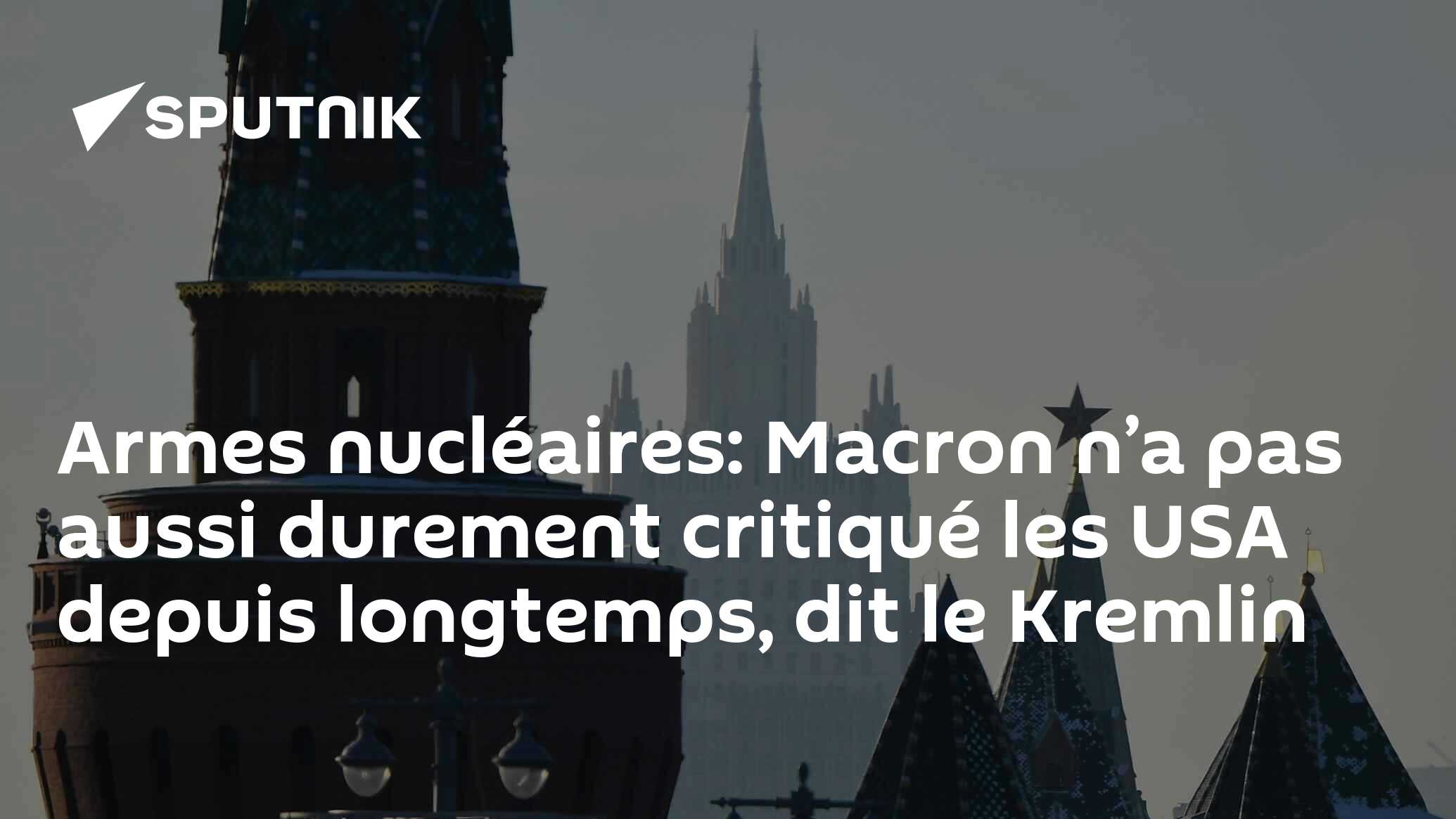 Armes nucléaires: Macron n’a pas aussi durement critiqué les USA depuis ...