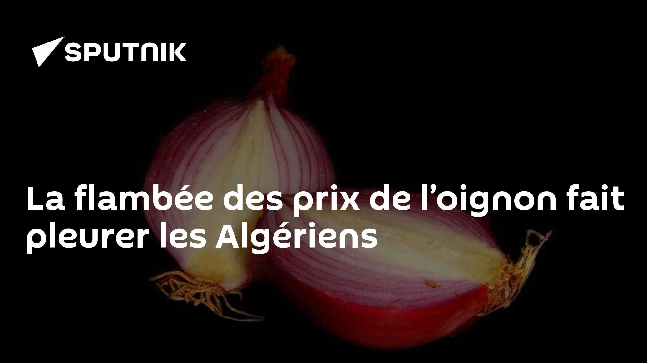 La flambée des prix de l’oignon fait pleurer les Algériens - 08.04.2023 ...