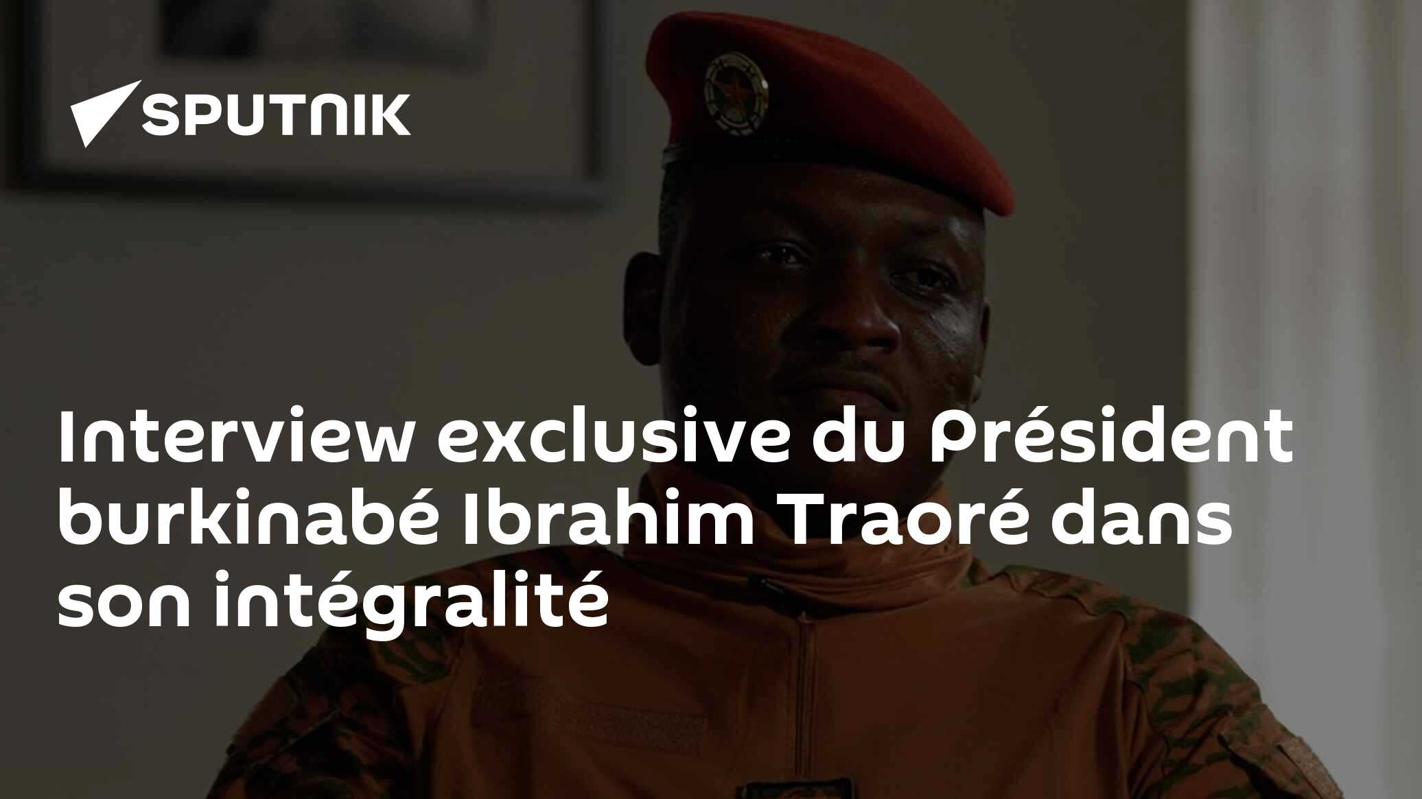 Interview exclusive du Président burkinabé Ibrahim Traoré dans son ...