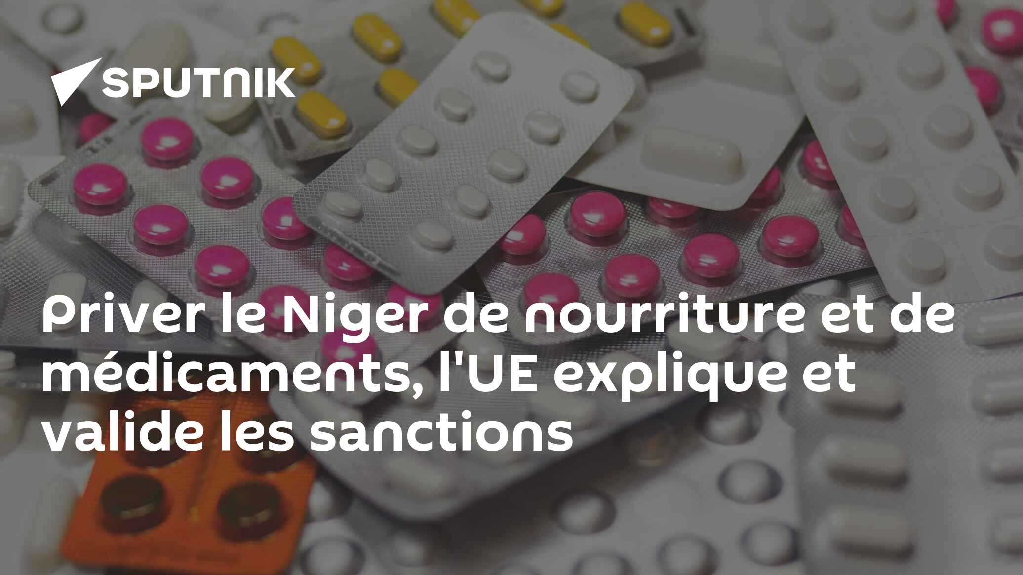Priver le Niger de nourriture et de médicaments, l'UE explique et ...