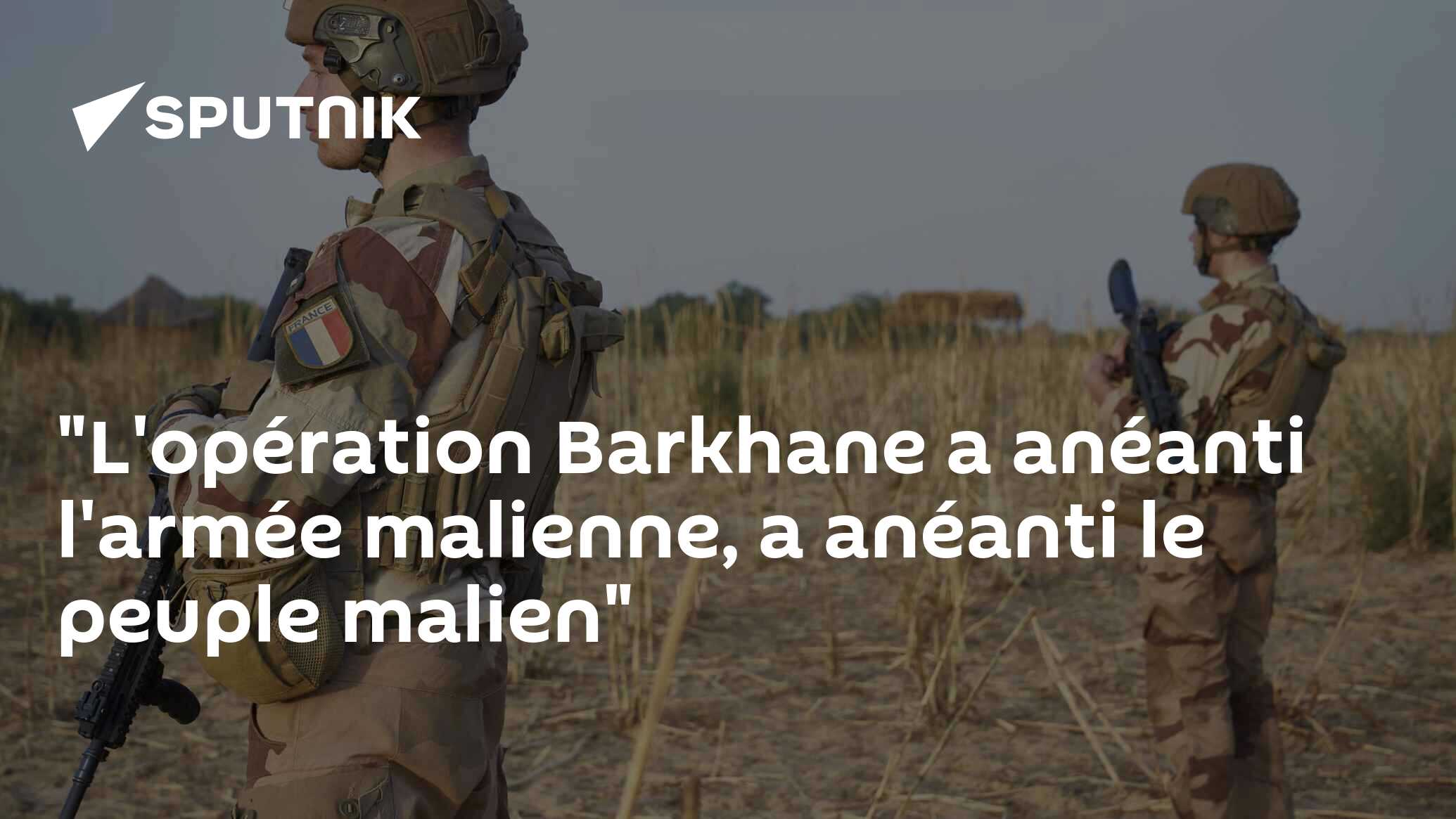 "L'opération Barkhane a anéanti l'armée malienne, a anéanti le peuple malien" - 11.01.2024 ...