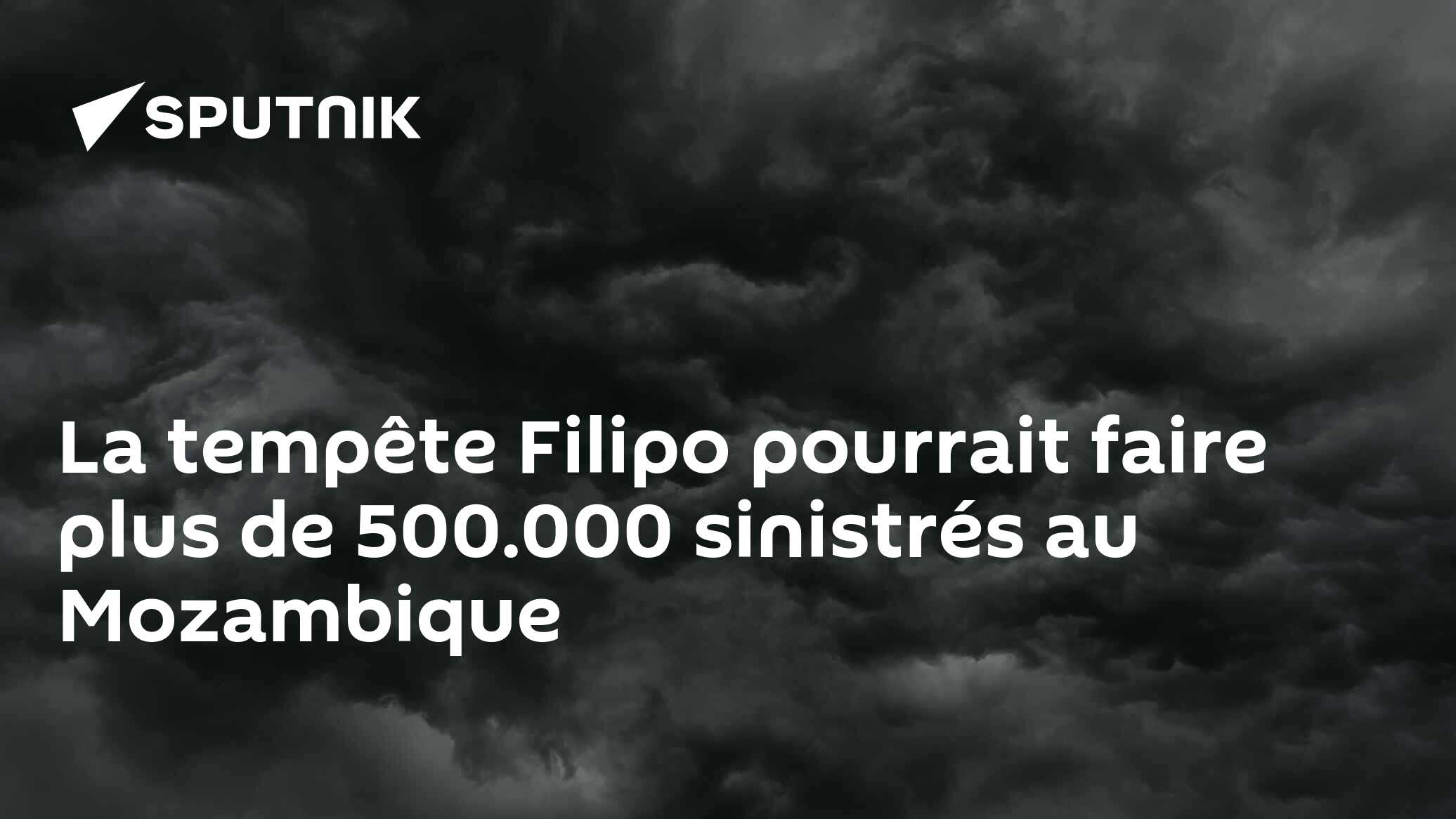 La tempête Filipo pourrait faire plus de 500.000 sinistrés au ...