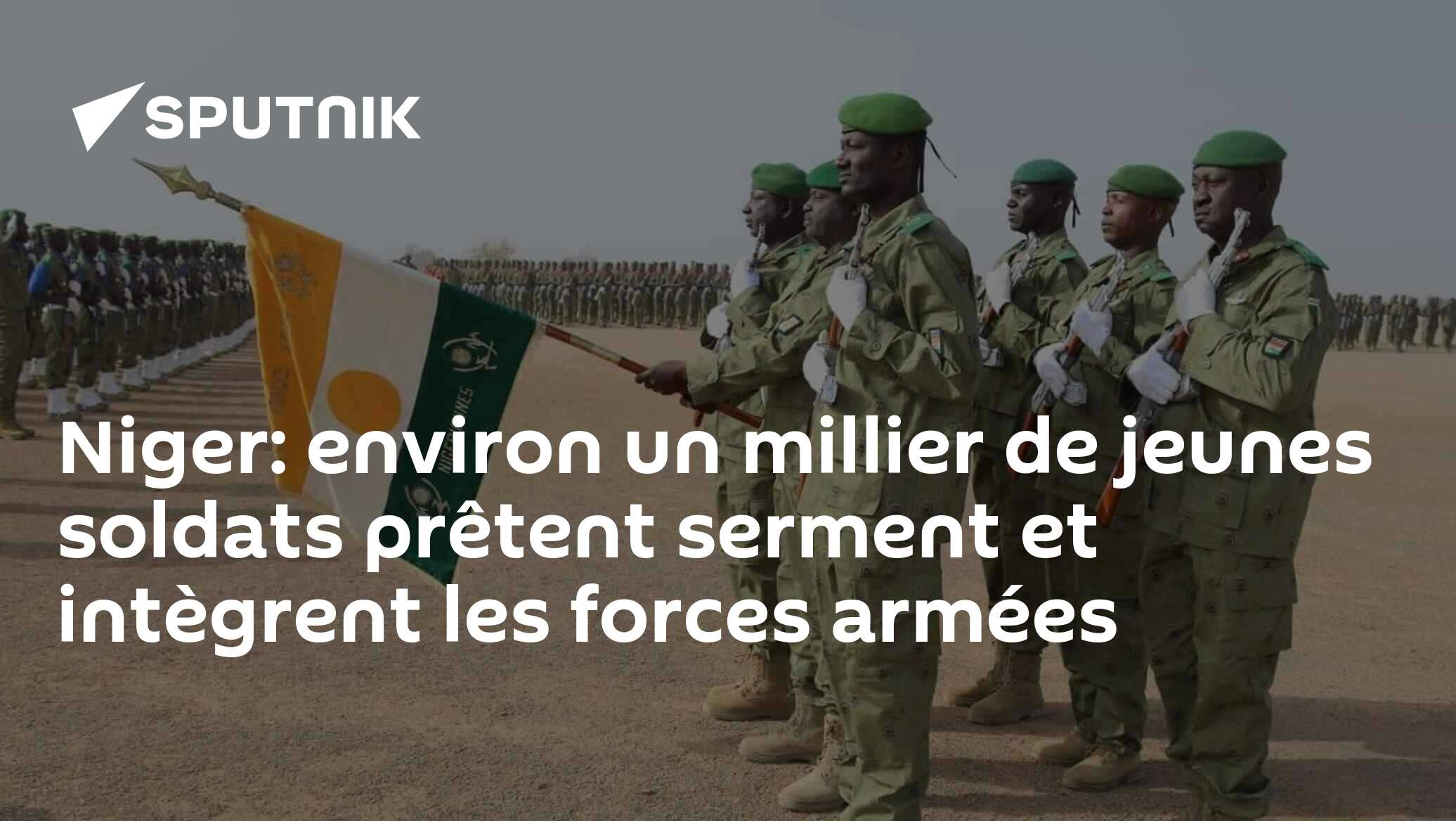 Niger: environ un millier de jeunes soldats prêtent serment et ...