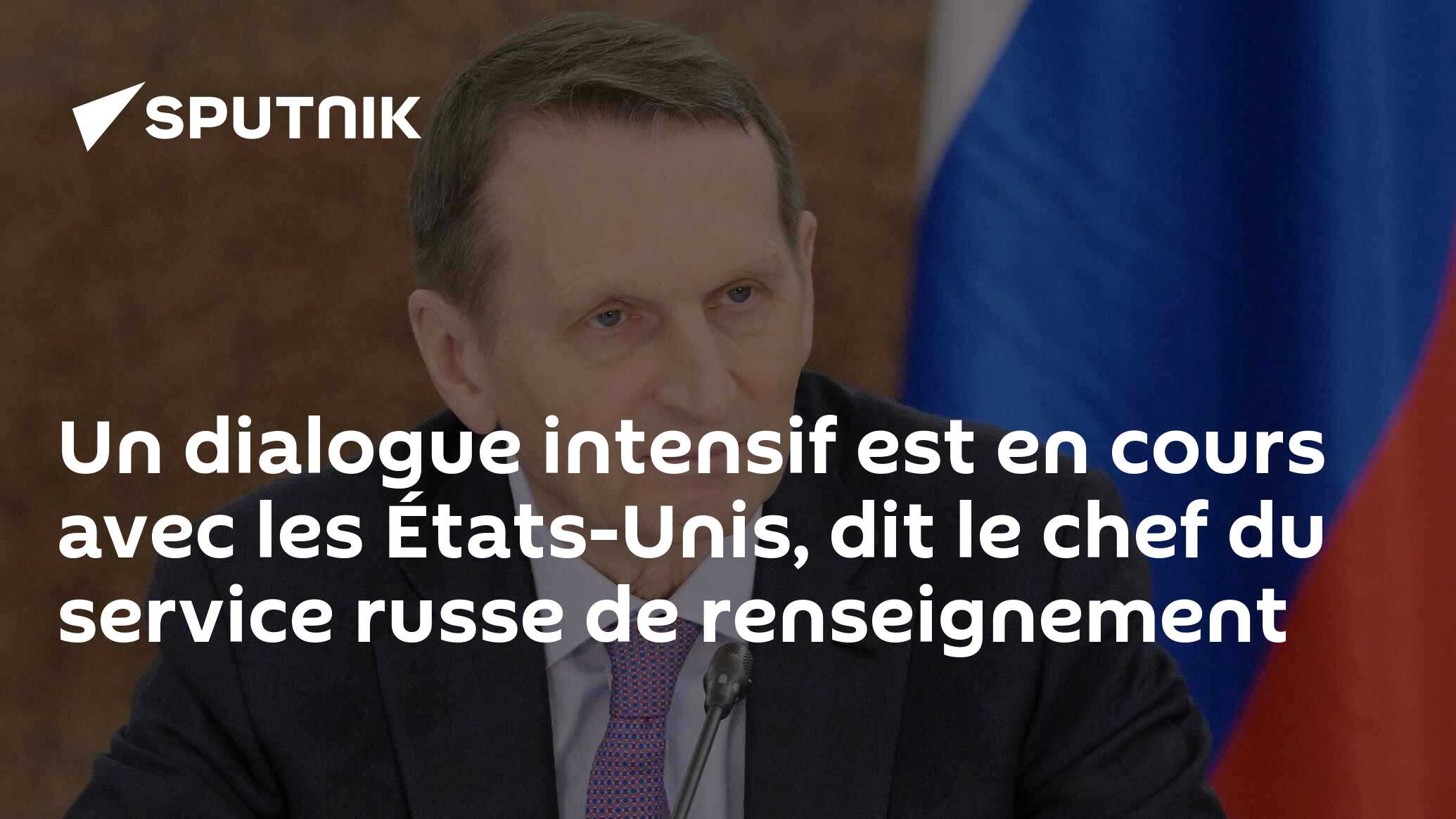 Un dialogue intensif est en cours avec les États-Unis, dit le chef du ...