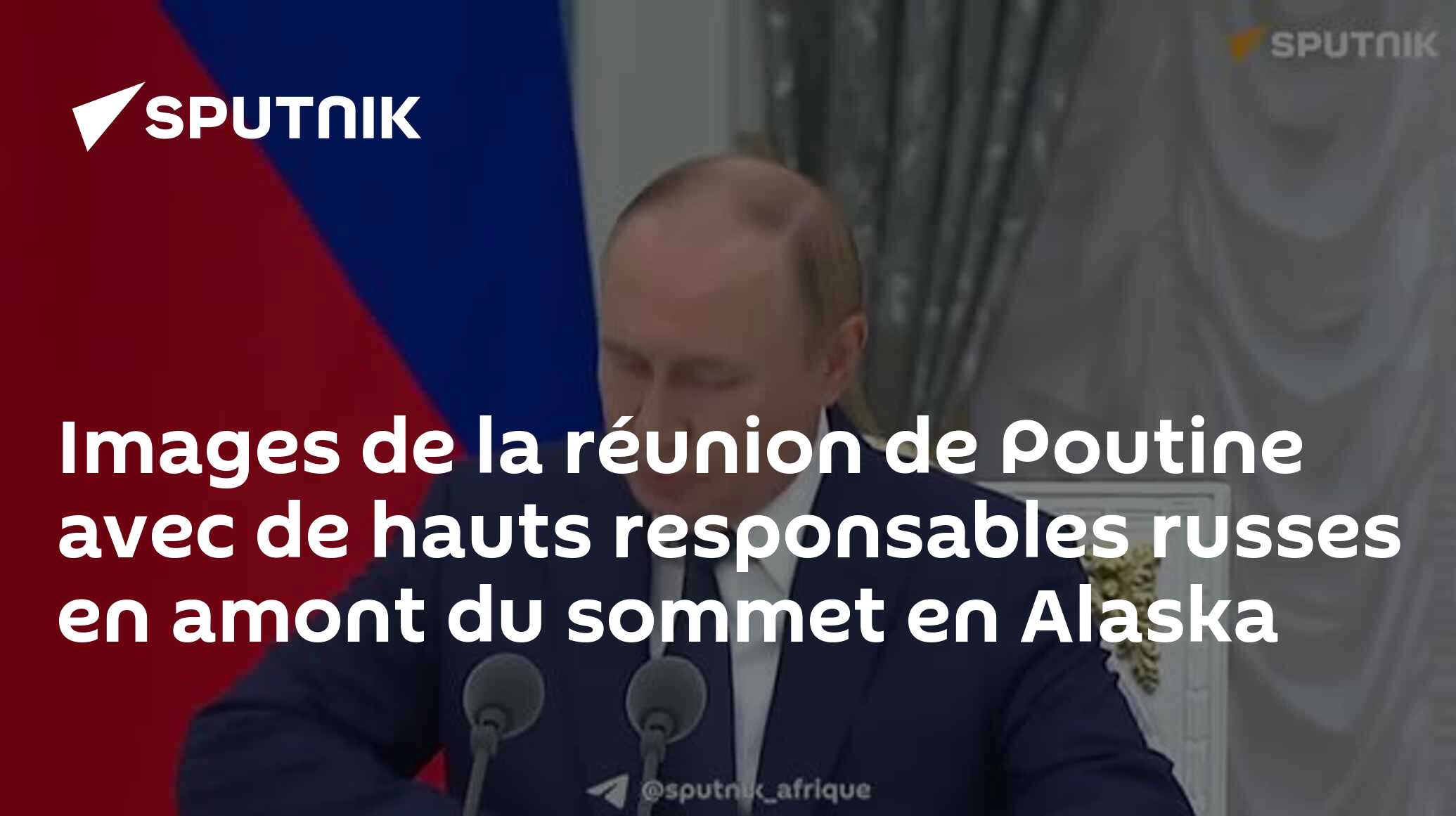 Images de la réunion de Poutine avec de hauts responsables russes en ...