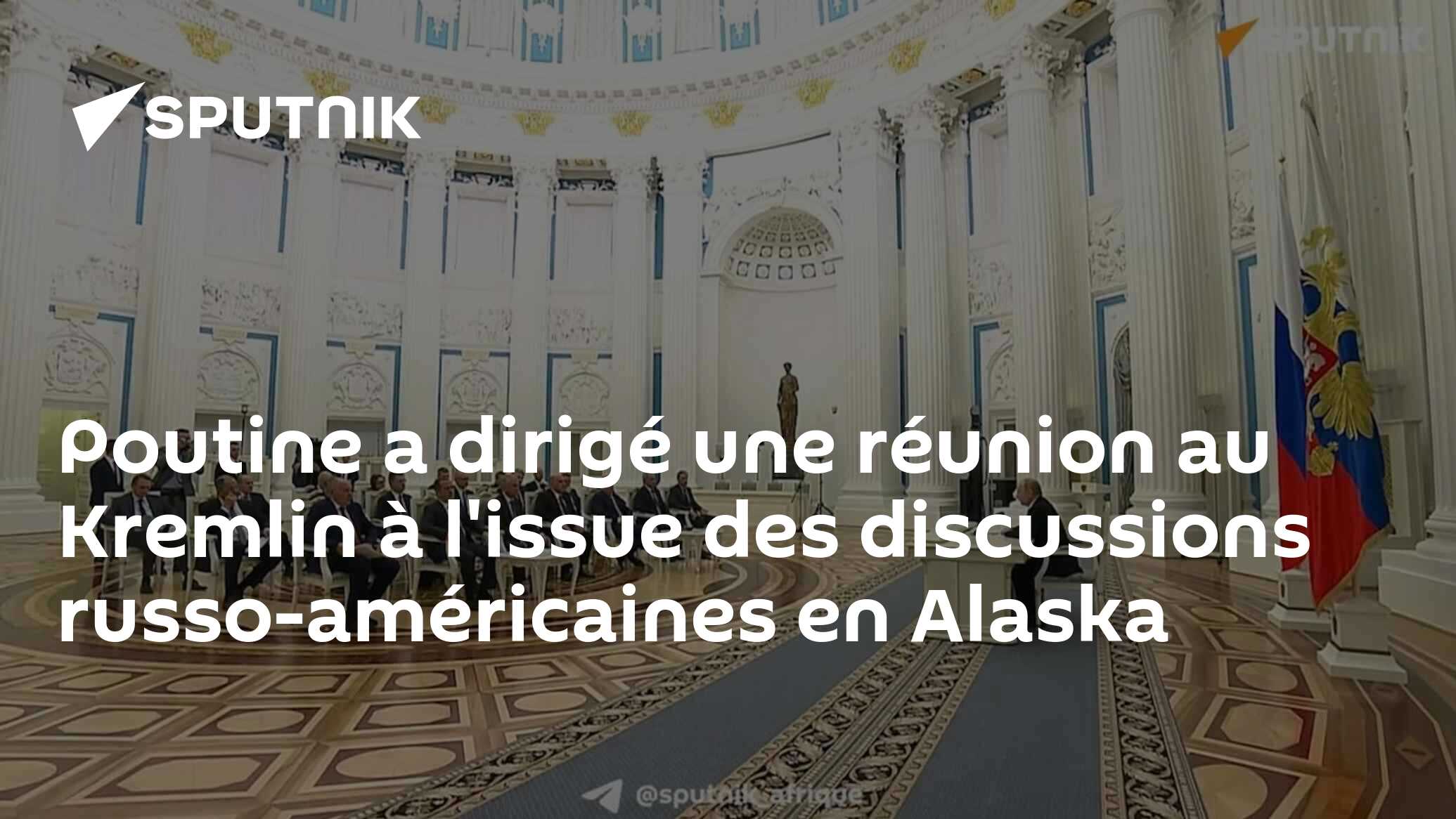 Poutine a dirigé une réunion au Kremlin à l'issue des discussions russo ...