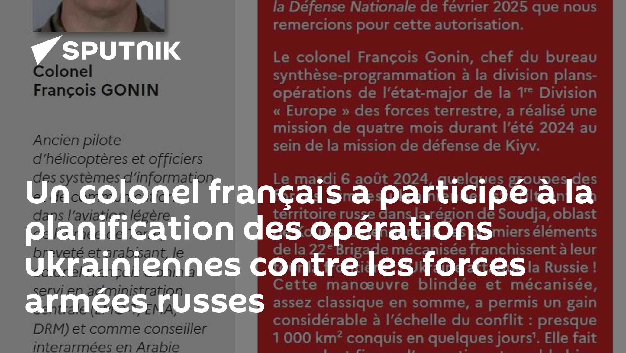Un colonel français a participé à la planification des opérations ...