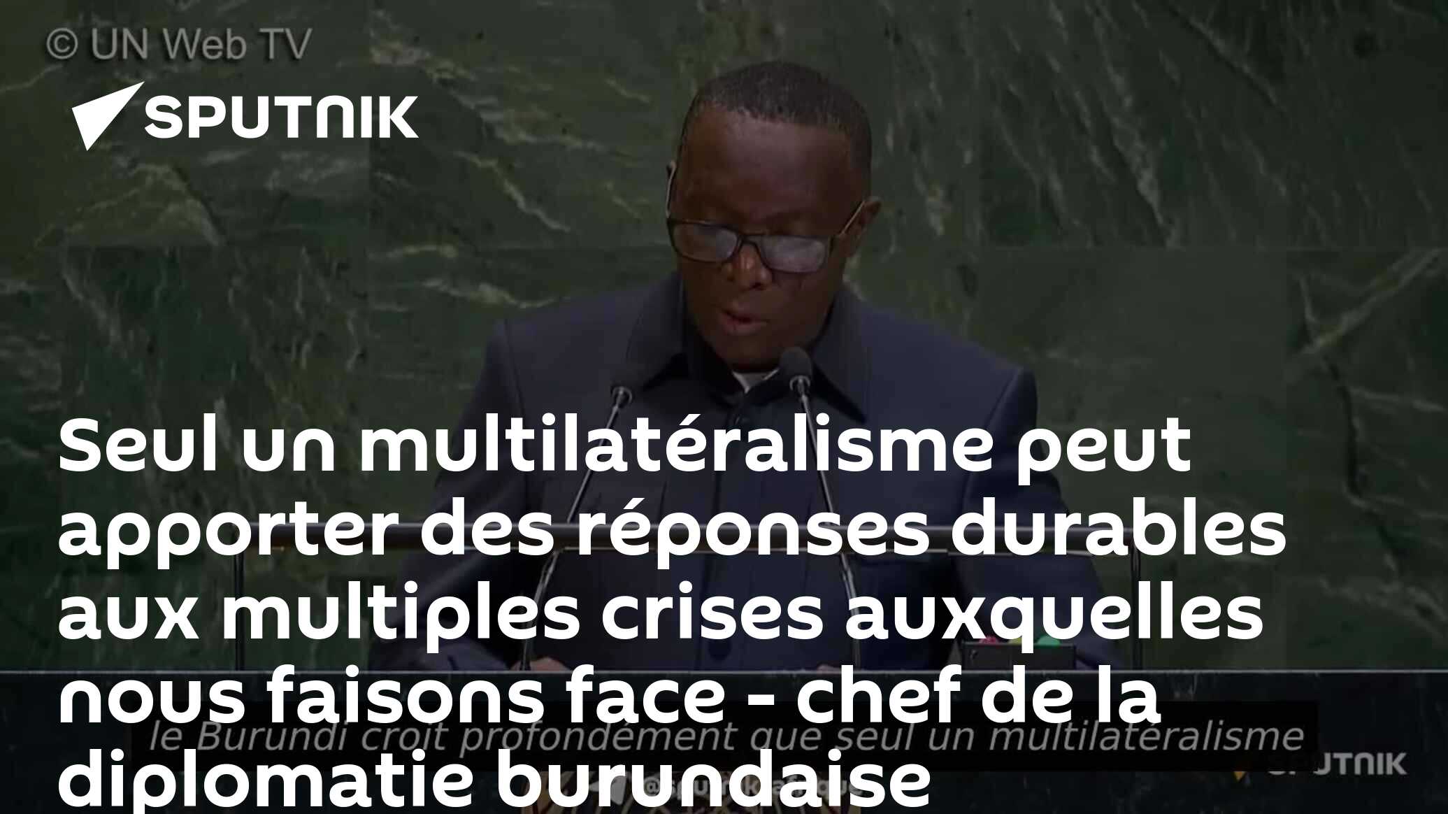Seul un multilatéralisme peut apporter des réponses durables aux ...