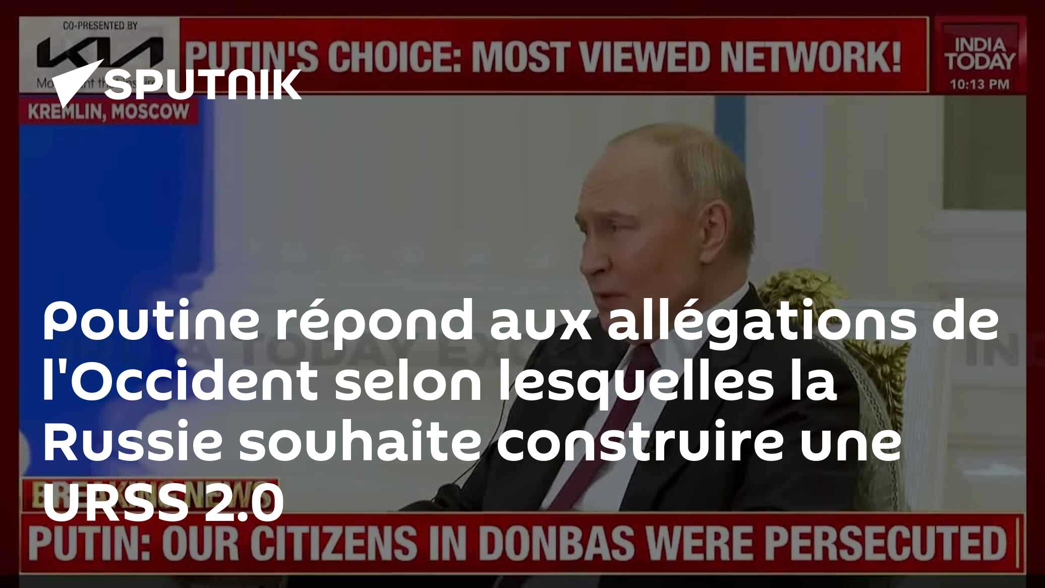 Poutine répond aux allégations de l'Occident selon lesquelles la Russie ...