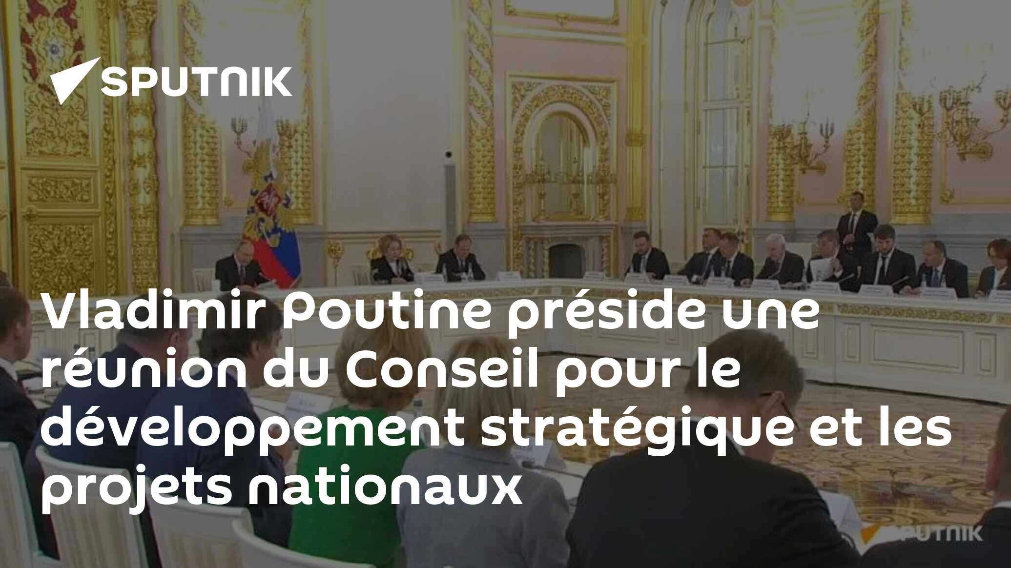 Vladimir Poutine préside une réunion du Conseil pour le développement ...