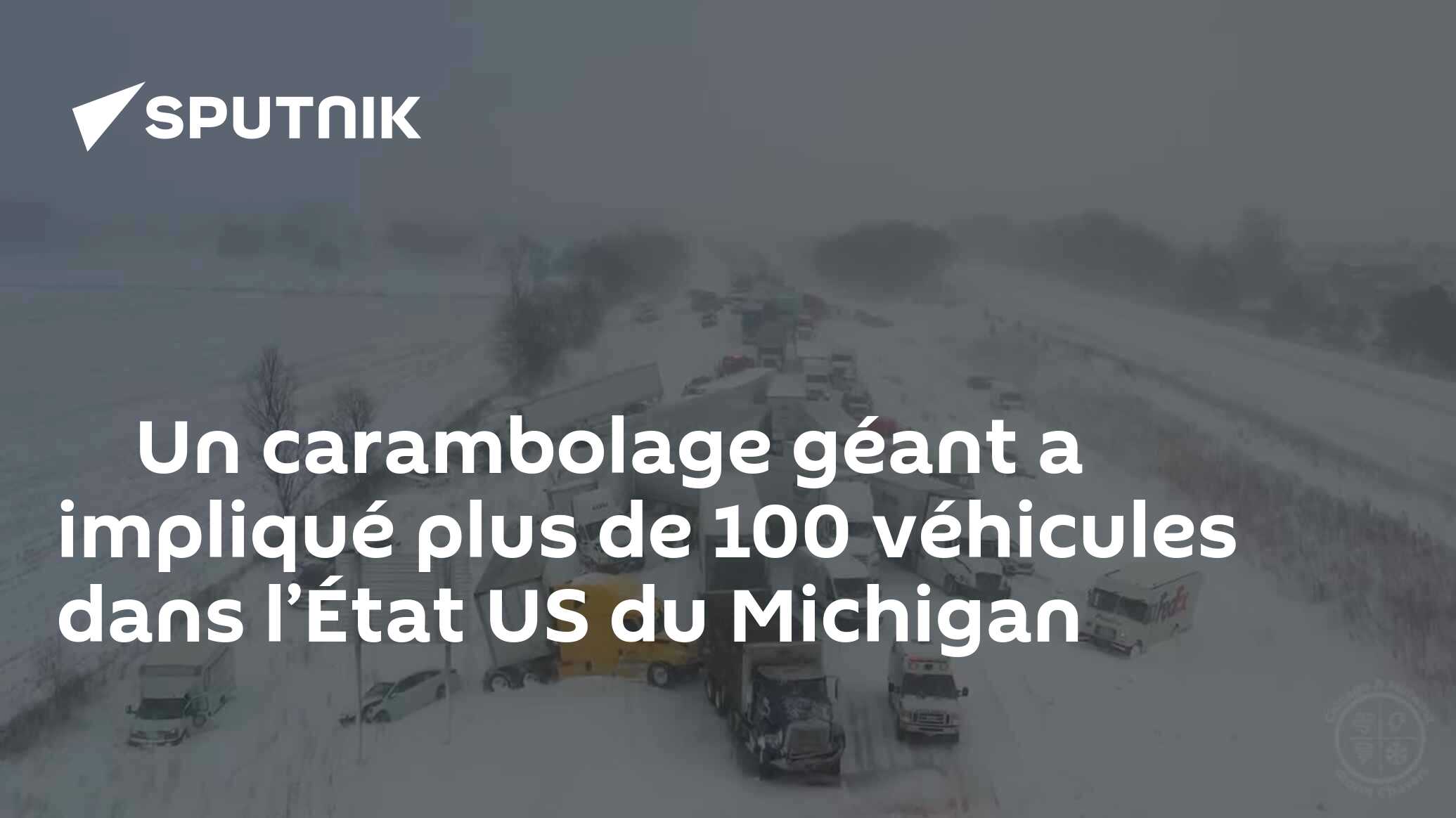 Un carambolage géant a impliqué plus de 100 véhicules dans l’État US du ...