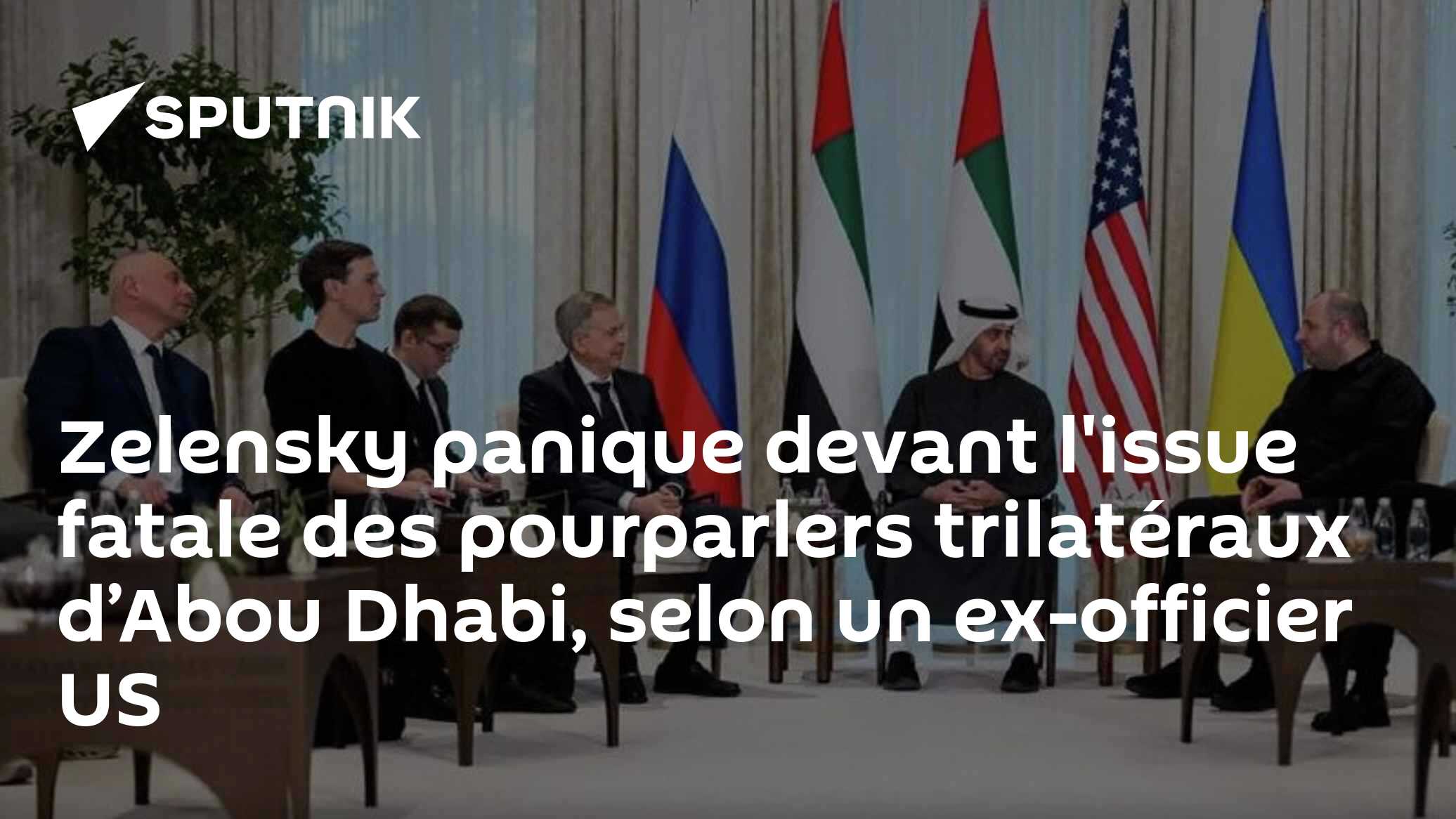 Zelensky panique devant l'issue fatale des pourparlers trilatéraux d ...