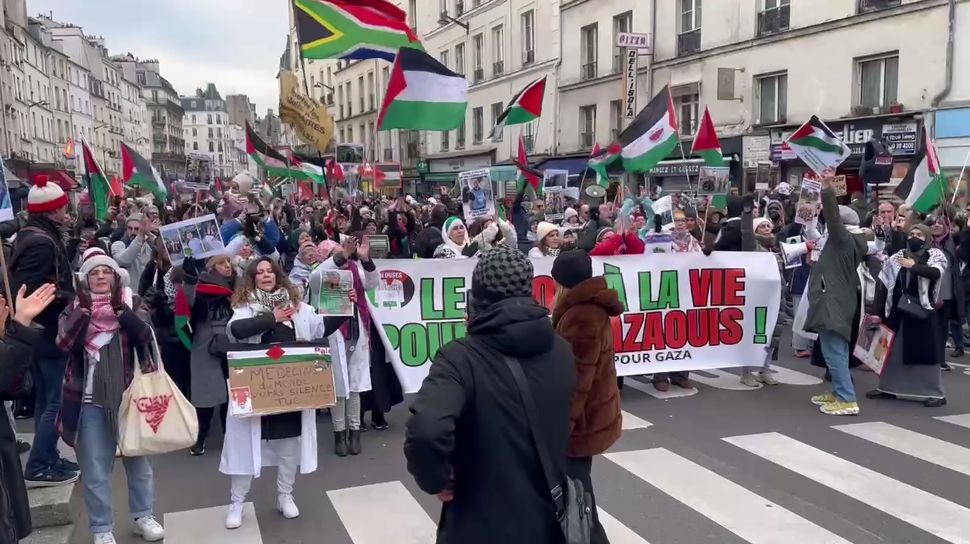 Manifestation à Paris en faveur de la Palestine et pour la libération d'un médecin gazaoui - 11. ...