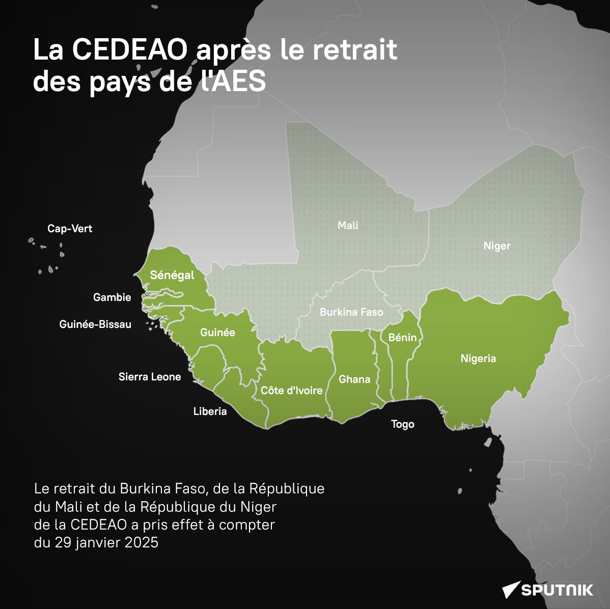 La CEDEAO après le départ des pays de l'AES - 29.01.2025, Sputnik Afrique