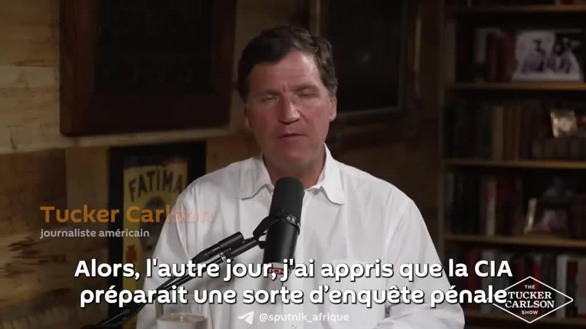 "J'ai appris que la CIA préparait une sorte d’enquête pénale contre moi ...